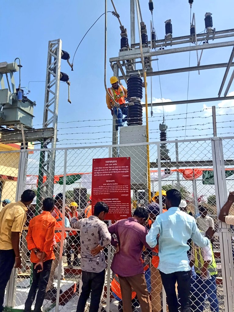 South Central Railway on Twitter: "#Mission100PercentElectrification Statutory Insp carried out ...