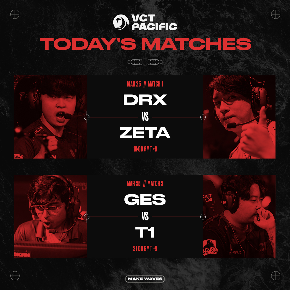 VALORANTニュース on Twitter: "#VCTPacific 2023 Week1 Day1 3/25 (土) 17:40- 配信開始⚡️ DRX vs ZETA ...