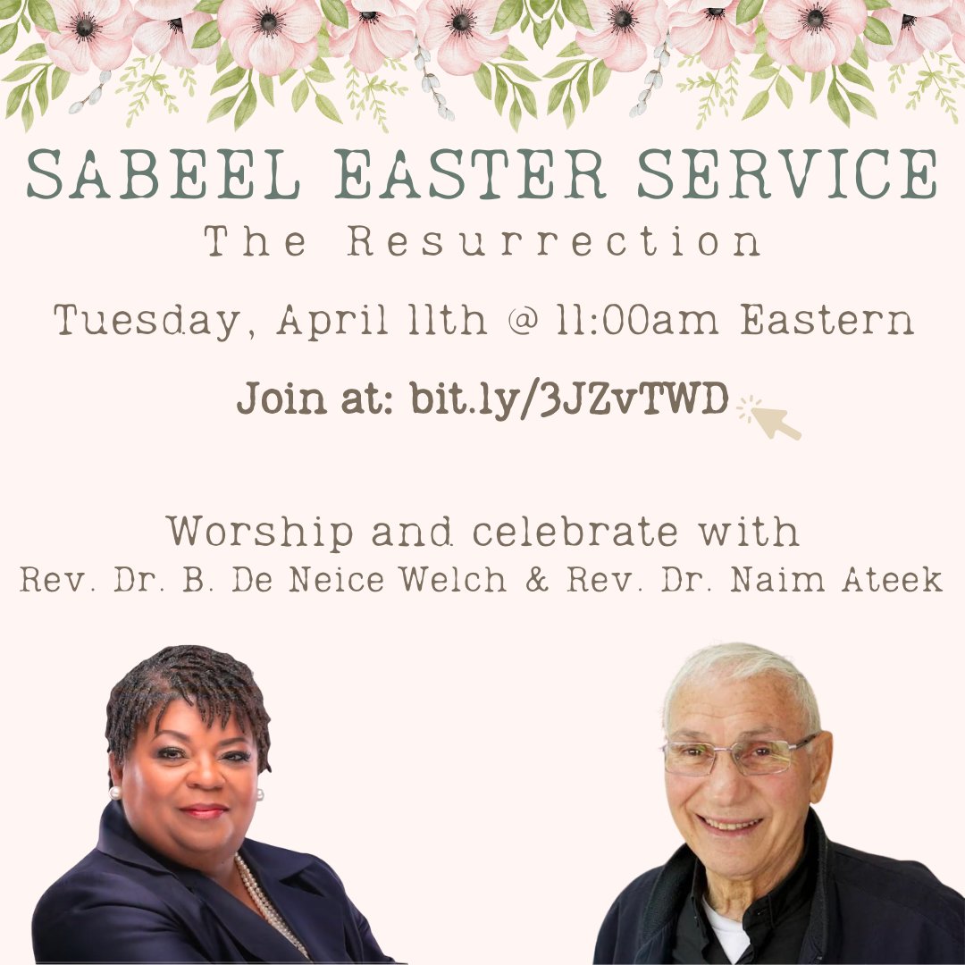 Friends of Sabeel NA on Twitter: "Save the Date! Join Sabeel's annual Easter Service on Tuesday ...