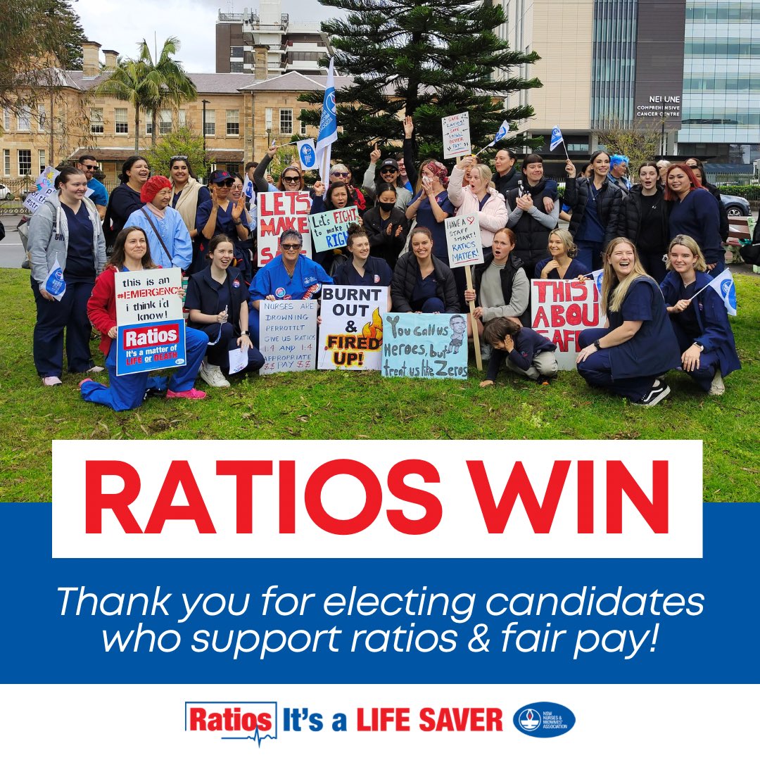 NSW Nurses & Midwives on Twitter: "BREAKING: Antony Green has called it a Labor win. Our ...