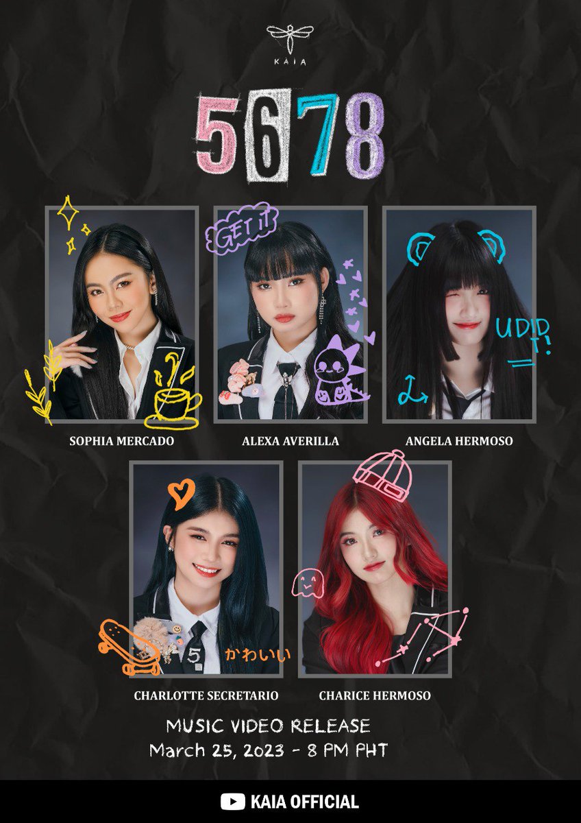 KAIA Official on Twitter: "[5678] KAIA '5678' Official Music Video 03.25.2023 8 PM PHT Watch out ...