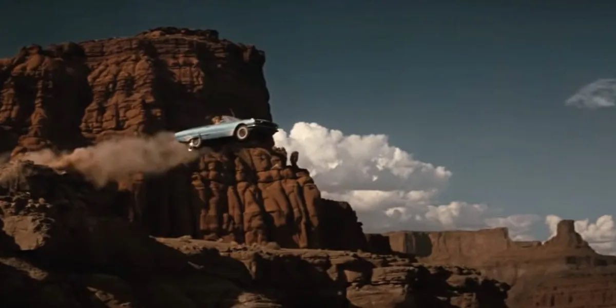 Thelma And Louise Car Off Cliff