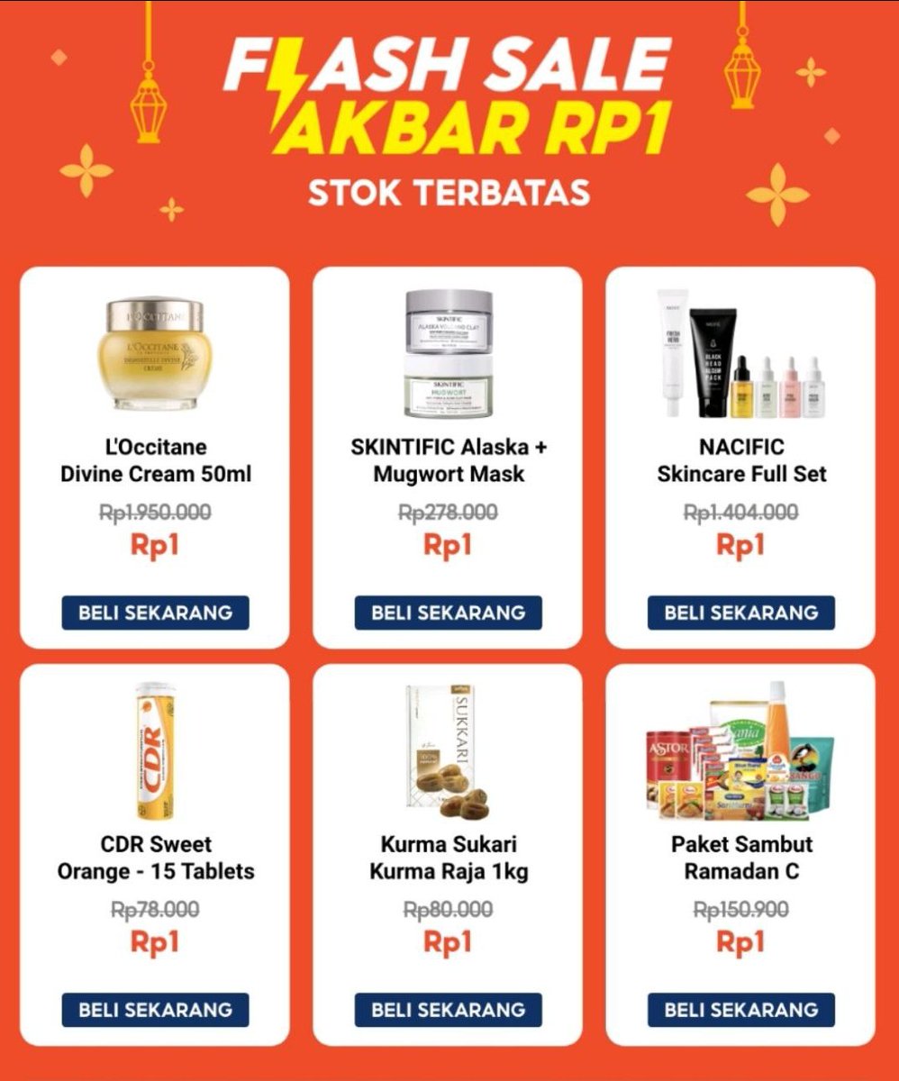 Pejuang Promo 🦸‍♂️ on Twitter: "Promo Gajian - Shopee Big Ramadan Sale [18:00-21:00] Supermarket ...