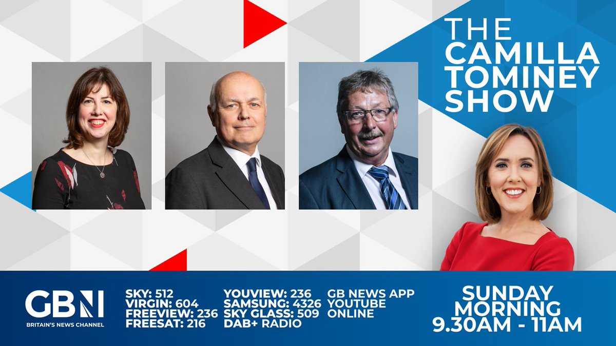 GB News on Twitter: "On The @CamillaTominey Show tomorrow from 930am: On the papers, Nicholas ...