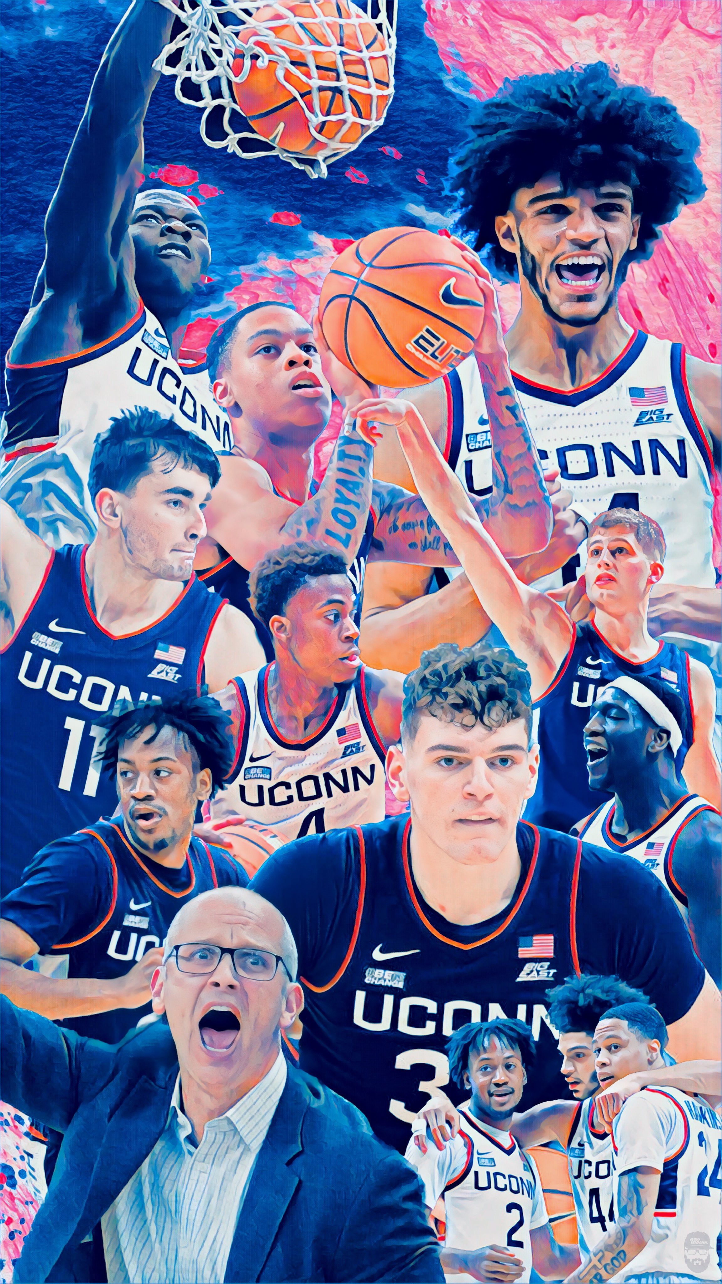 Uconn Huskies Mens Basketball Wallpaper