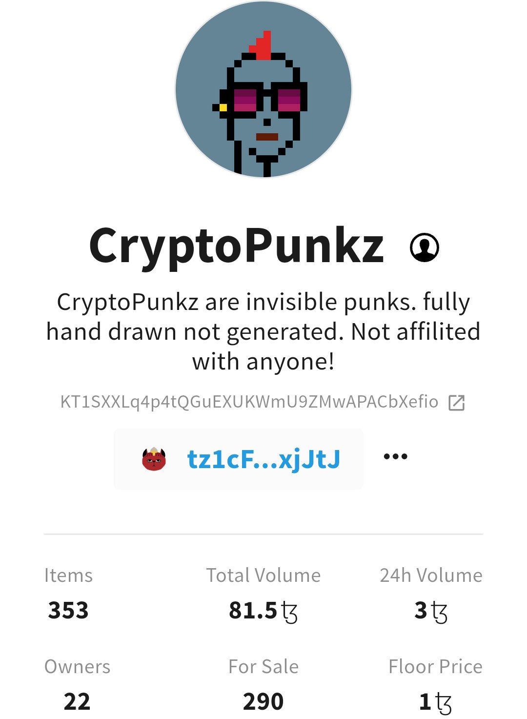 Cryptocitygang on Twitter: "CryptoPunkz 🔗https://t.co/2nc1vgTEp7 1/1 edition limited Floor is 1 ...