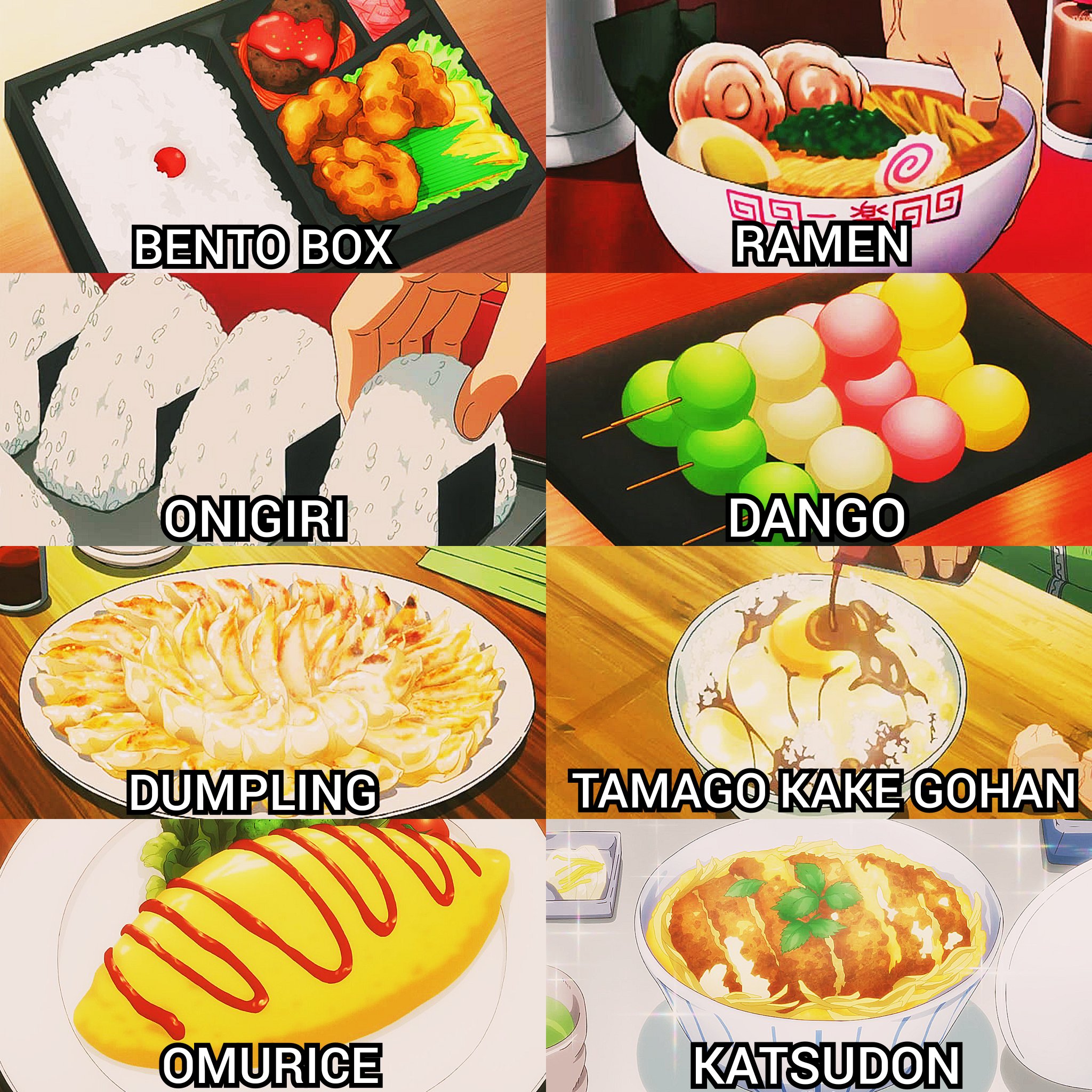 Japanese Anime Food