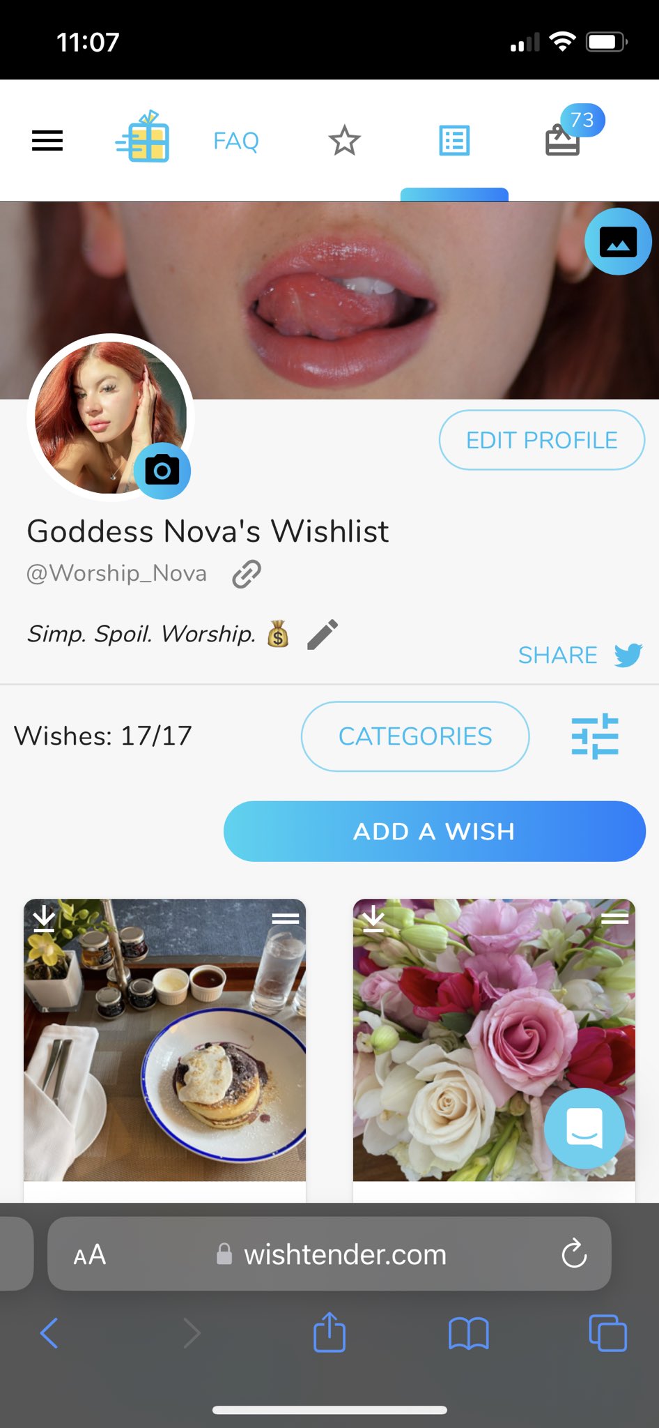 TW Pornstars - 1 pic. Goddess Nova 💫. Twitter. Indulge yourself in my perfect world and live ...