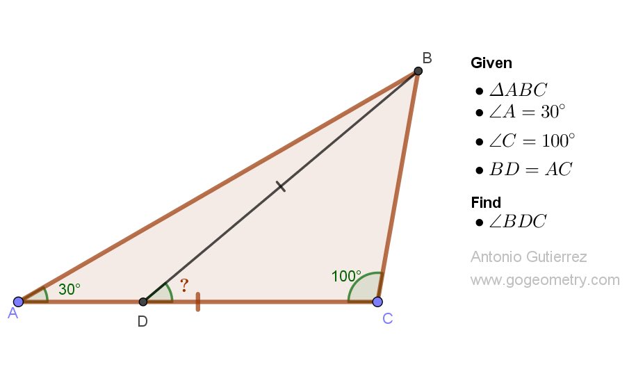 Antonio Gutierrez on Twitter: "#Geometry Problem 1529: Unlock the Mystery of Triangles: Solving ...