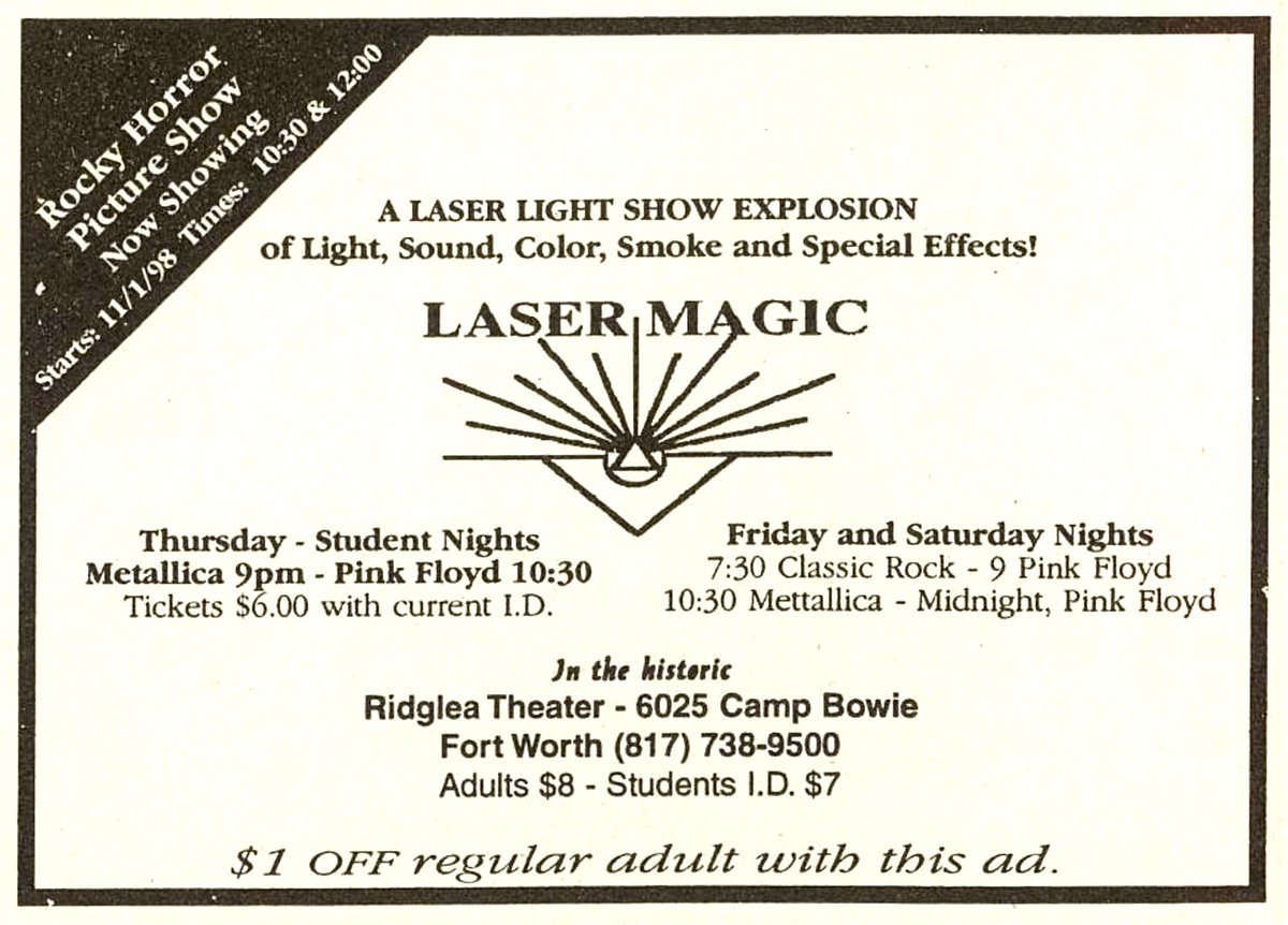 Humanoid History on Twitter: "Laser Magic, 1998."