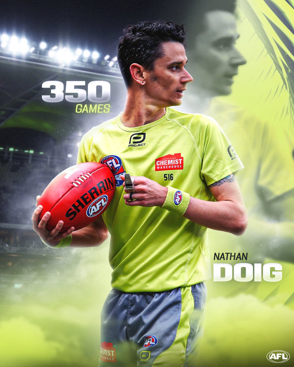 AFL on Twitter: "Congratulations to Nathan Doig for reaching 350 games 👏"