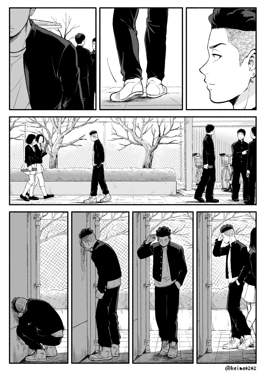 KEIMA on Twitter: "三+リョ 卒業式効果で素直になる2人 1/2（全8P）"