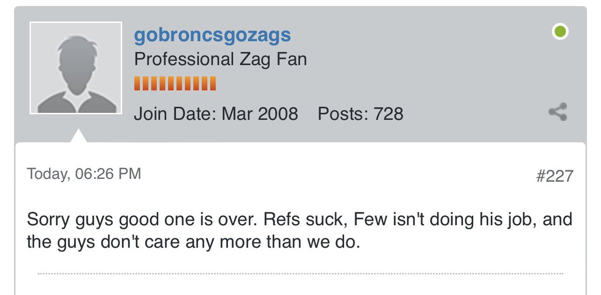 Message Board Geniuses on Twitter: "Let’s check in on #Gonzaga fans."