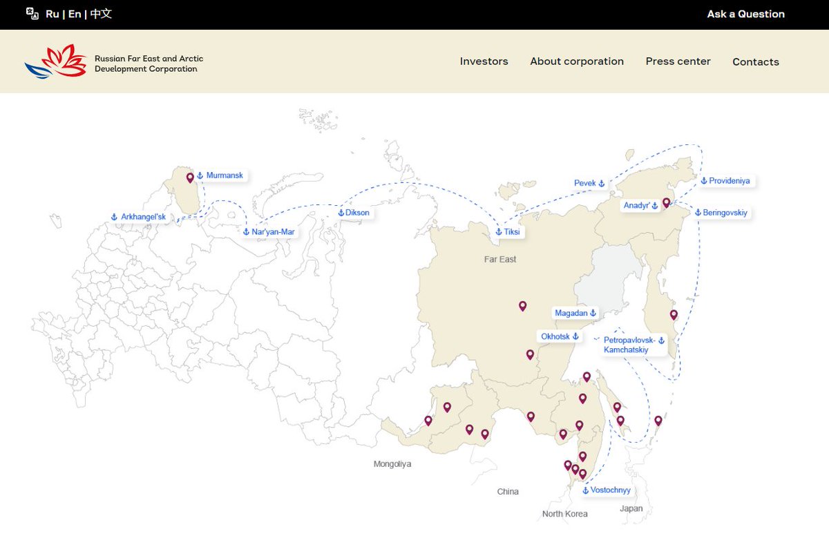 This is the Advanced Special Economic Zones (ASEZ) of Russia If Russia ...