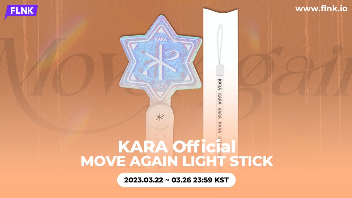FLNK on Twitter: "[KARA Official] MOVE AGAIN LIGHT STICK SALES CLOSE D-DAY!💗 #KARA 공식 라이트스틱 판매가 ...