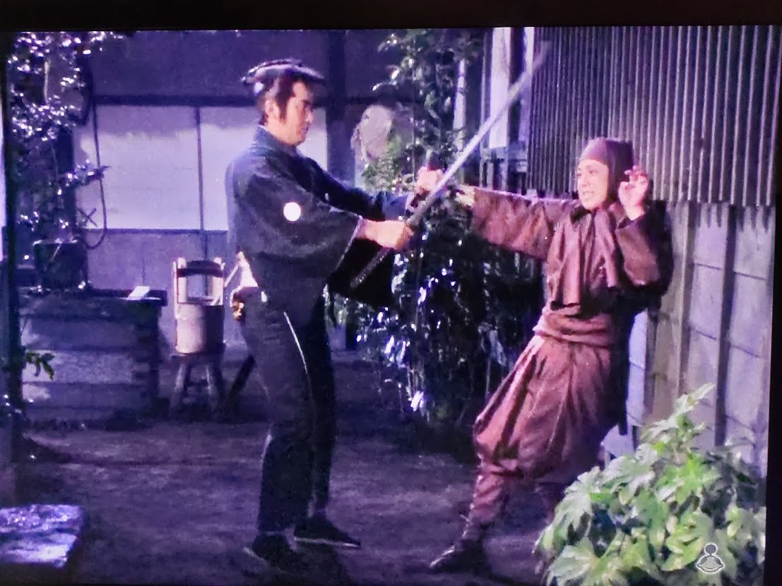 エテキチ On Twitter 簡単紹介です。幻之介世直し帖 15 くの一地獄変 より、綺麗な悪いくノ一 あけび役 鹿沼えりさんです。乾幻之介役 小林旭さんと対峙しますが、形勢不利とみて