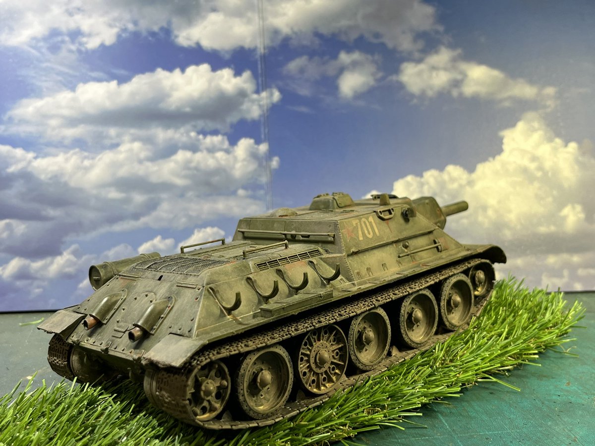 シングルファーザーの模型部屋のはずなのに on Twitter: "SU-122も完成とします。"