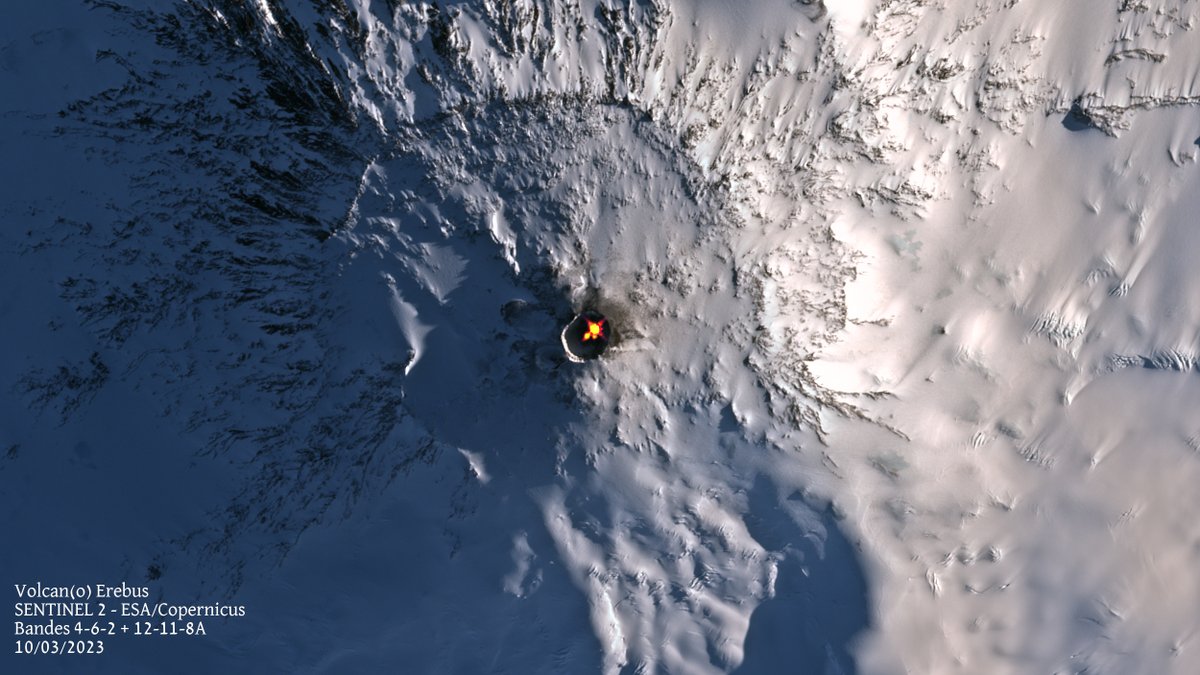 CultureVolcan on Twitter: "#volcan #volcano #Erebus Dernière image satellite de l'éruption la ...