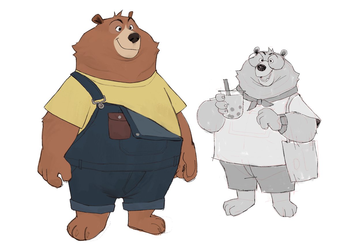 「Personal work Character design of bear,」|Cody Sohの漫画