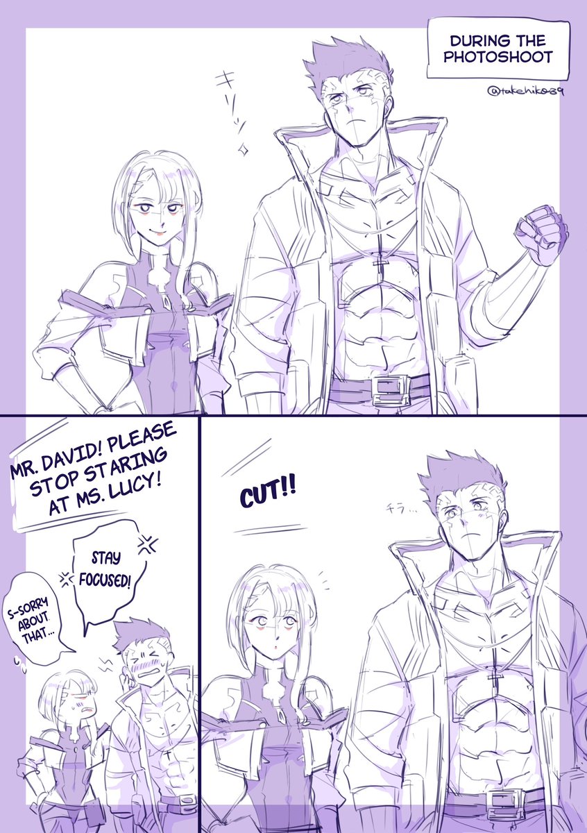 Dibujoshorribles on Twitter: "RT @takehiko89: 【David and Lucy short ...
