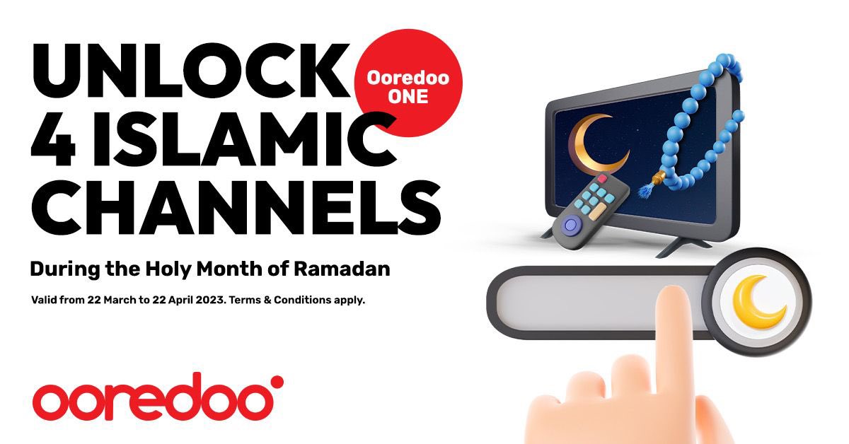 Ooredoo Qatar on Twitter: "🔴 Now you have access to 4 Islamic channels for free during the month ...