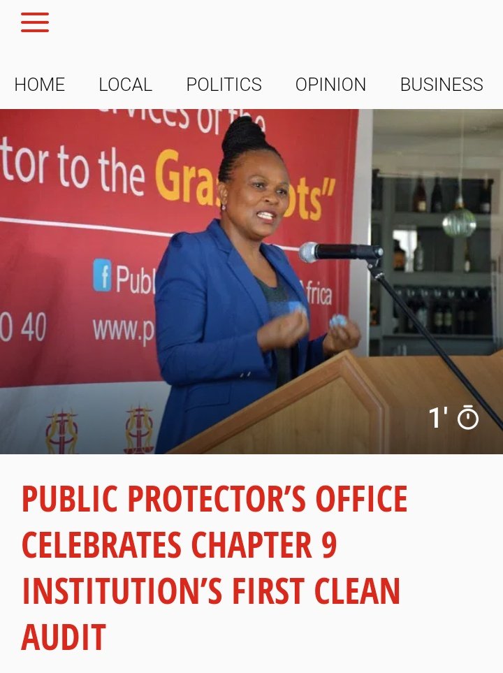 Excello on Twitter: "RT @Nhleiks5: The Public Protectors Office achieved its first clean audit ...