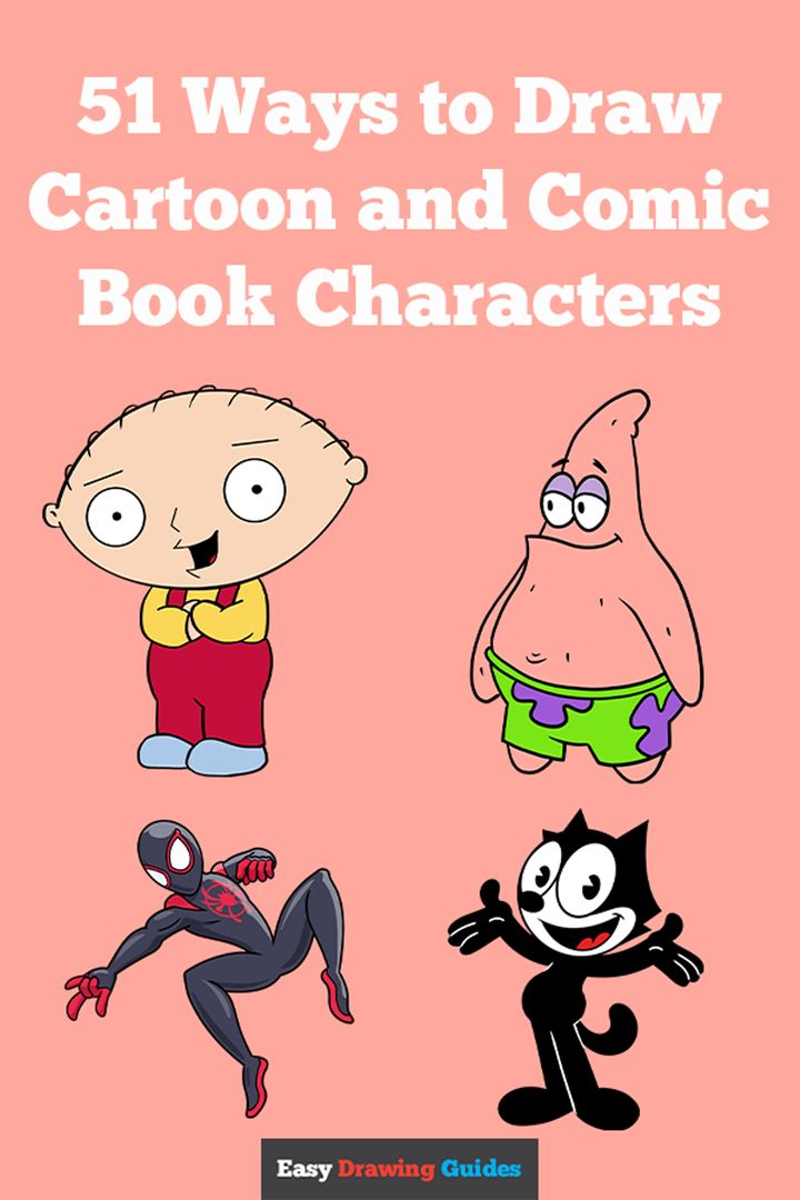 Easy Drawings Of Cartoon Characters