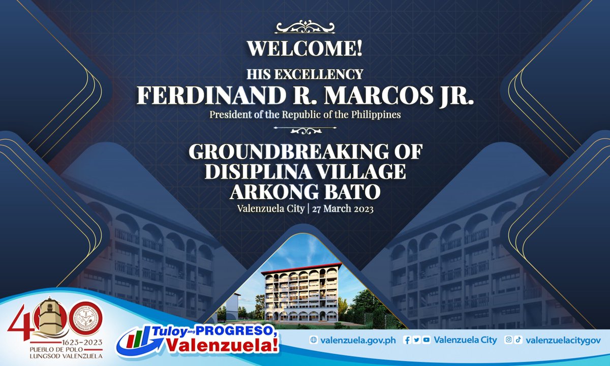 Valenzuela City on Twitter: "The City of Valenzuela warmly welcomes the President of the ...