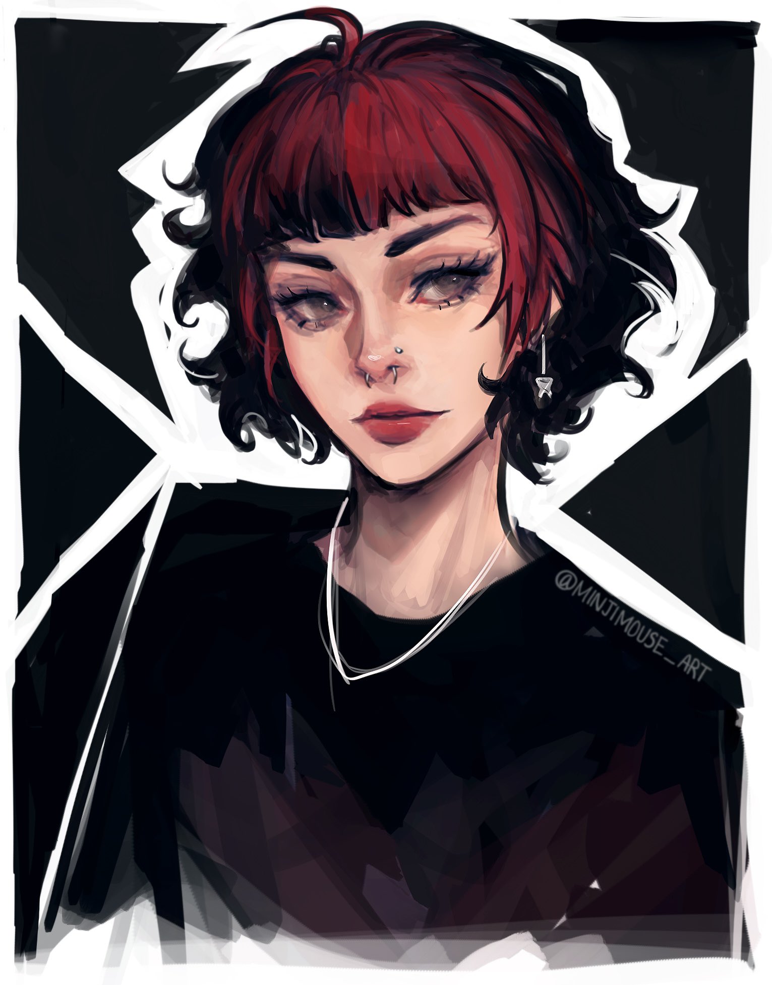 Tumblr Girls With Red And Black Hair