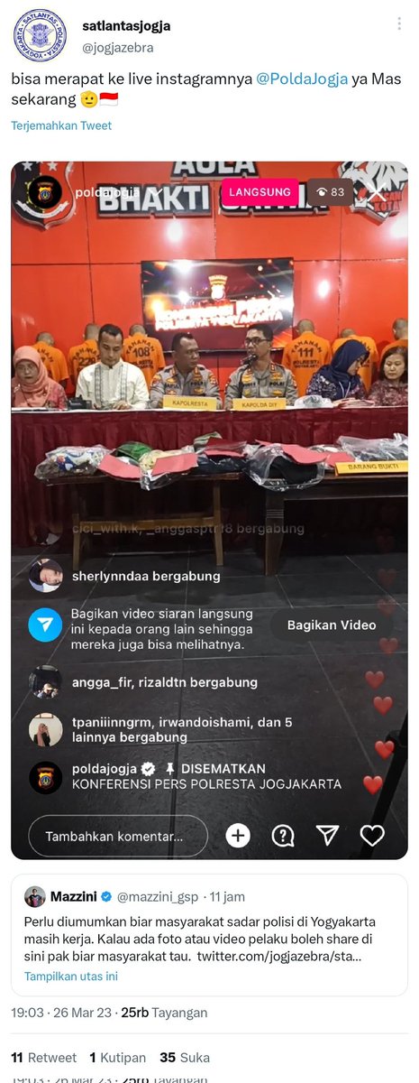 Mazzini on Twitter: "Kemarin pagi polda masih ngetweet gini bang. Makanya saya dan banyak orang ...