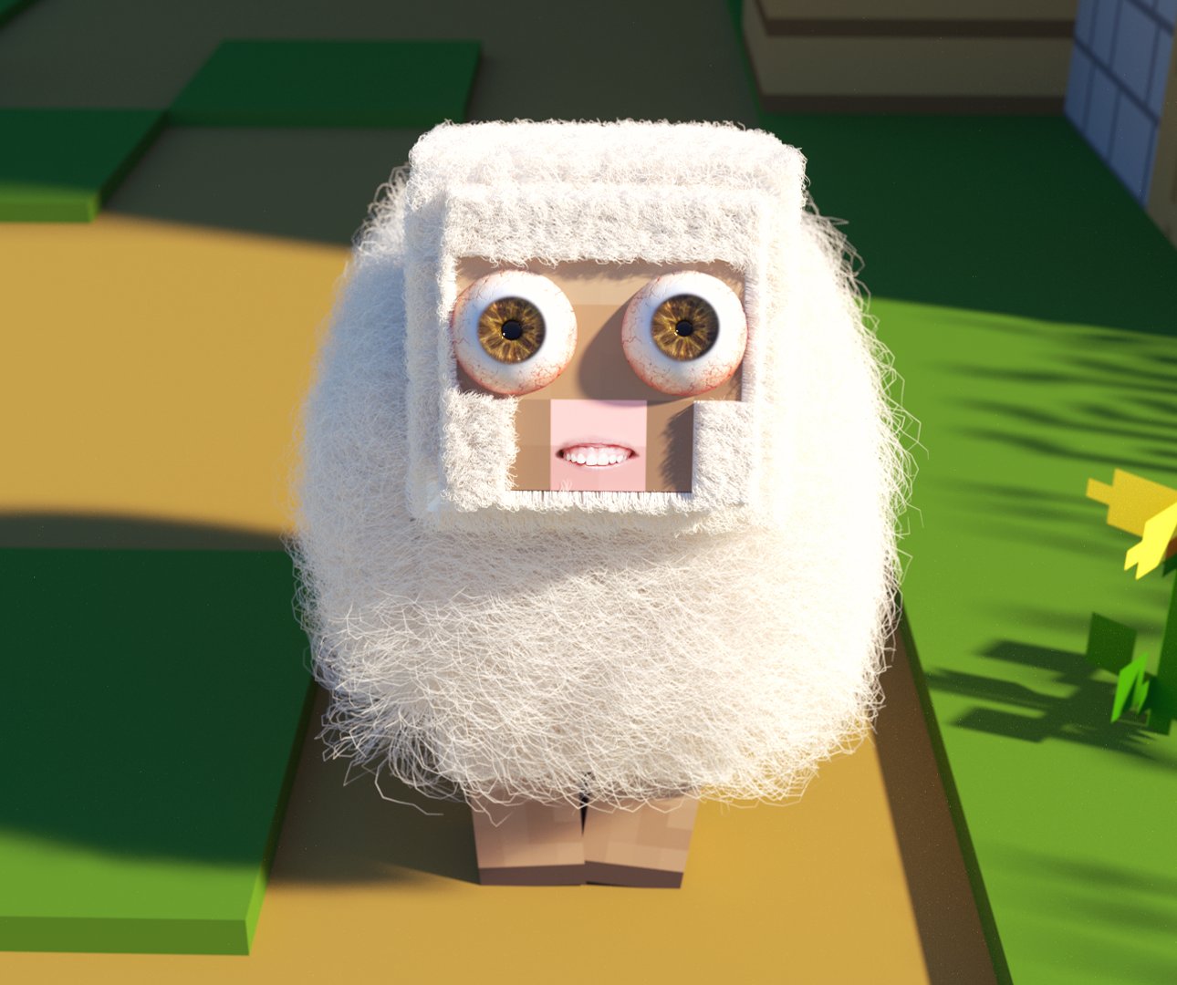 Papercraft Minecraft Sheep