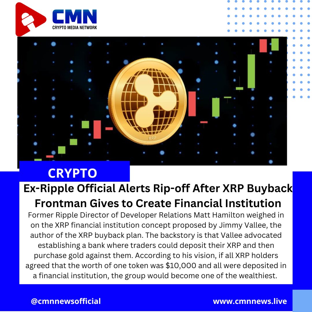 Crypto Media Network on Twitter: "Ex-Ripple Official Alerts Rip-off After XRP Buyback Frontman ...