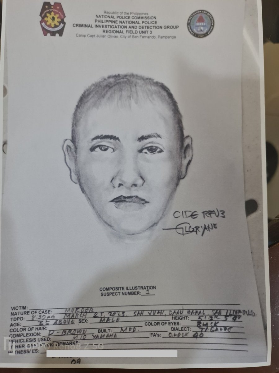 Abs Cbn News On Twitter Look The Composite Sketch Of One Of The
