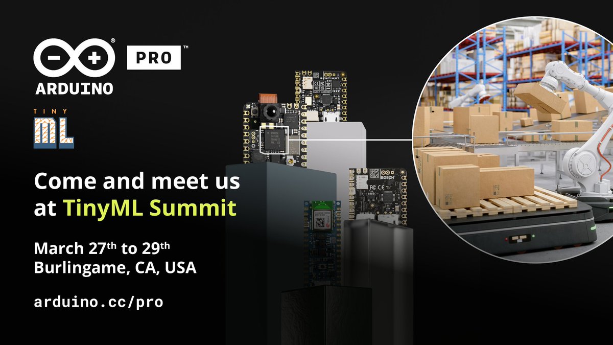Arduino On Twitter It S One Of The Biggest Weeks Of The Year For Tinyml Come Find Us At The