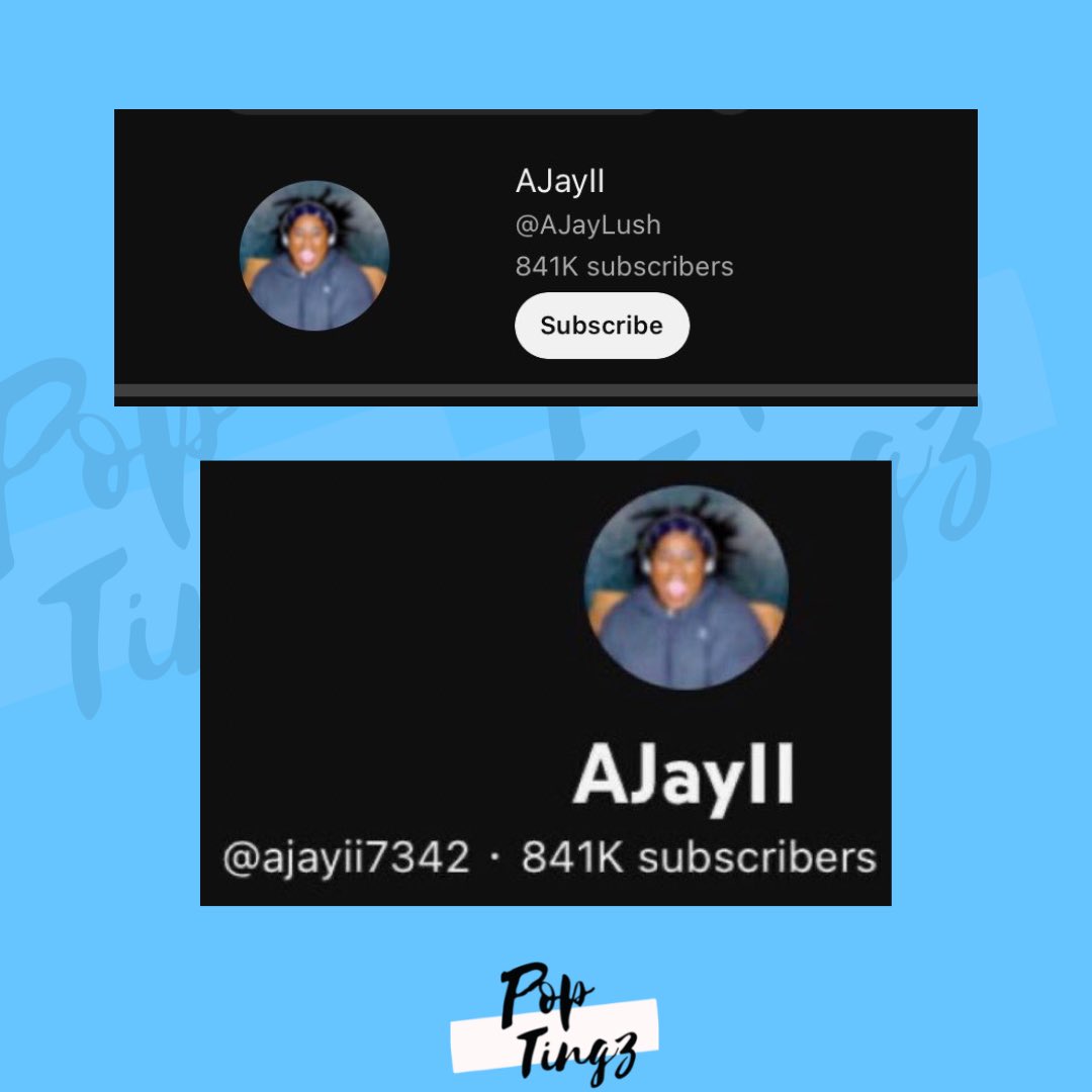 Pop Tingz on Twitter: "Youtuber AJayII has changed her handle hinting she will return to review ...