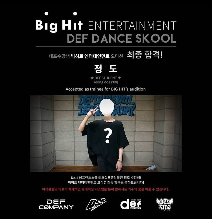 YG NEW BOY GROUP GLOBAL on Twitter: "[INFO] YG NEW BOY GROUP TRAINEE Jeong Doe was (ex BIG HIT's ...