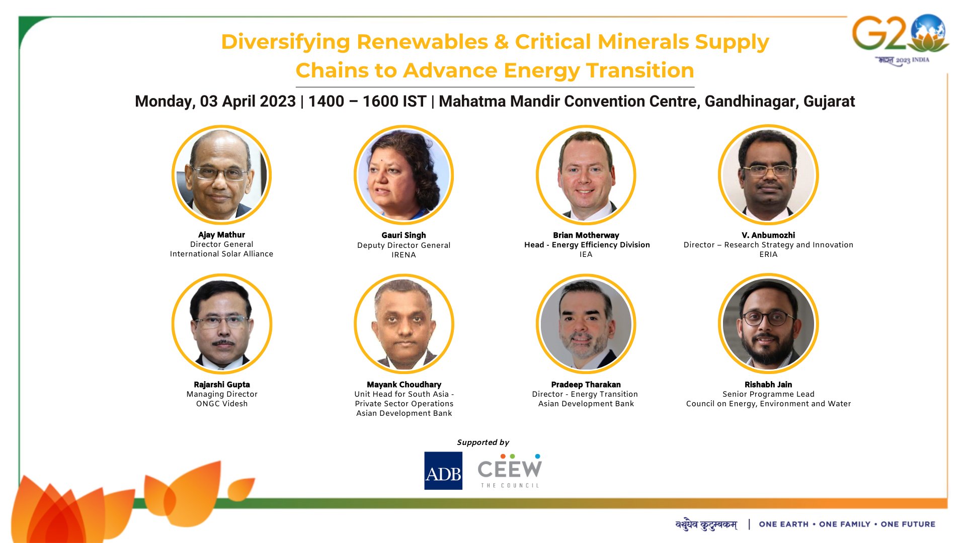 CEEW on Twitter: "G20 | Energy Transition Working Group Side Event ️How can we build resilient ...