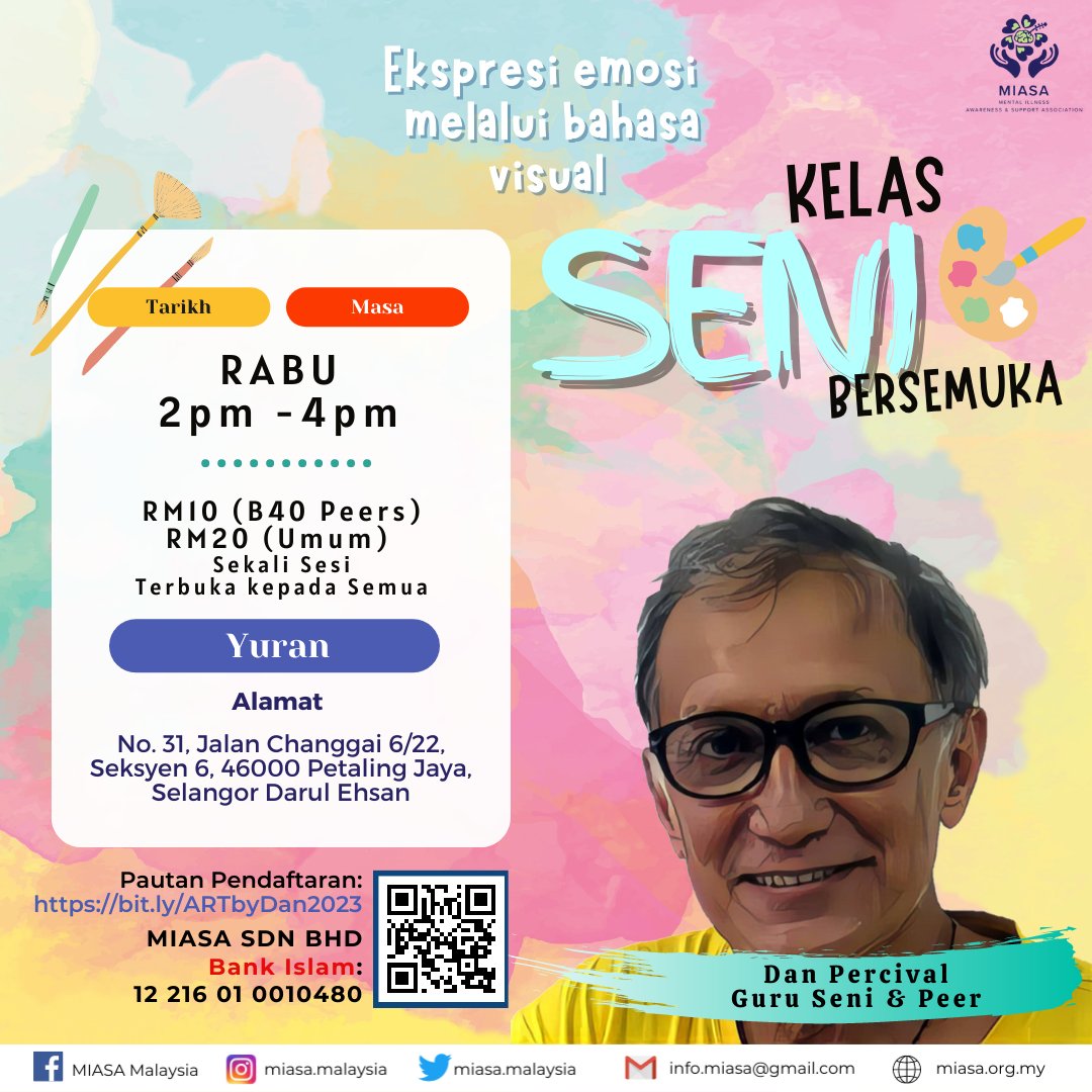 MIASA.Malaysia on Twitter: "Those interested in Dan Percival's Friday art therapy session should ...