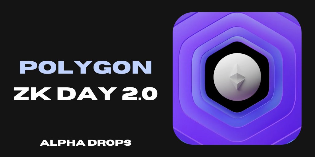 Alpha Drops on Twitter: "Polygon zkEVM mainnet launch event Sign up: https://t.co/jmaByRZRw8 ...