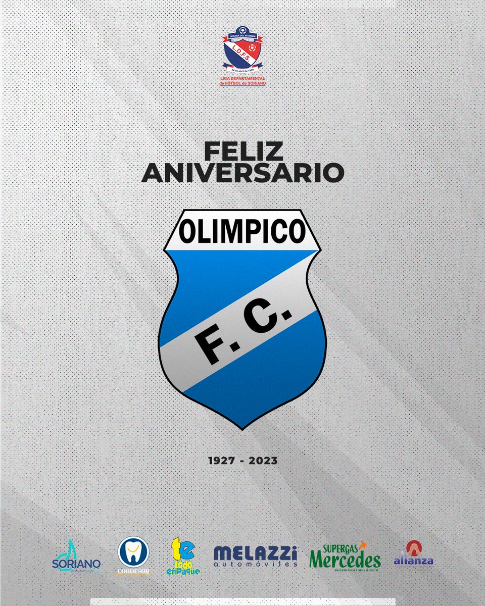 Liga Departamental De Fútbol De Soriano On Twitter ¡𝐅𝐄𝐋𝐈𝐙 𝐀𝐍𝐈𝐕𝐄𝐑𝐒𝐀𝐑𝐈𝐎