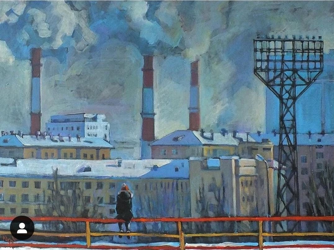 Soviet Visuals on Twitter: "Post-Soviet visual. Painting by Inna Volvak, Russia, 2016."