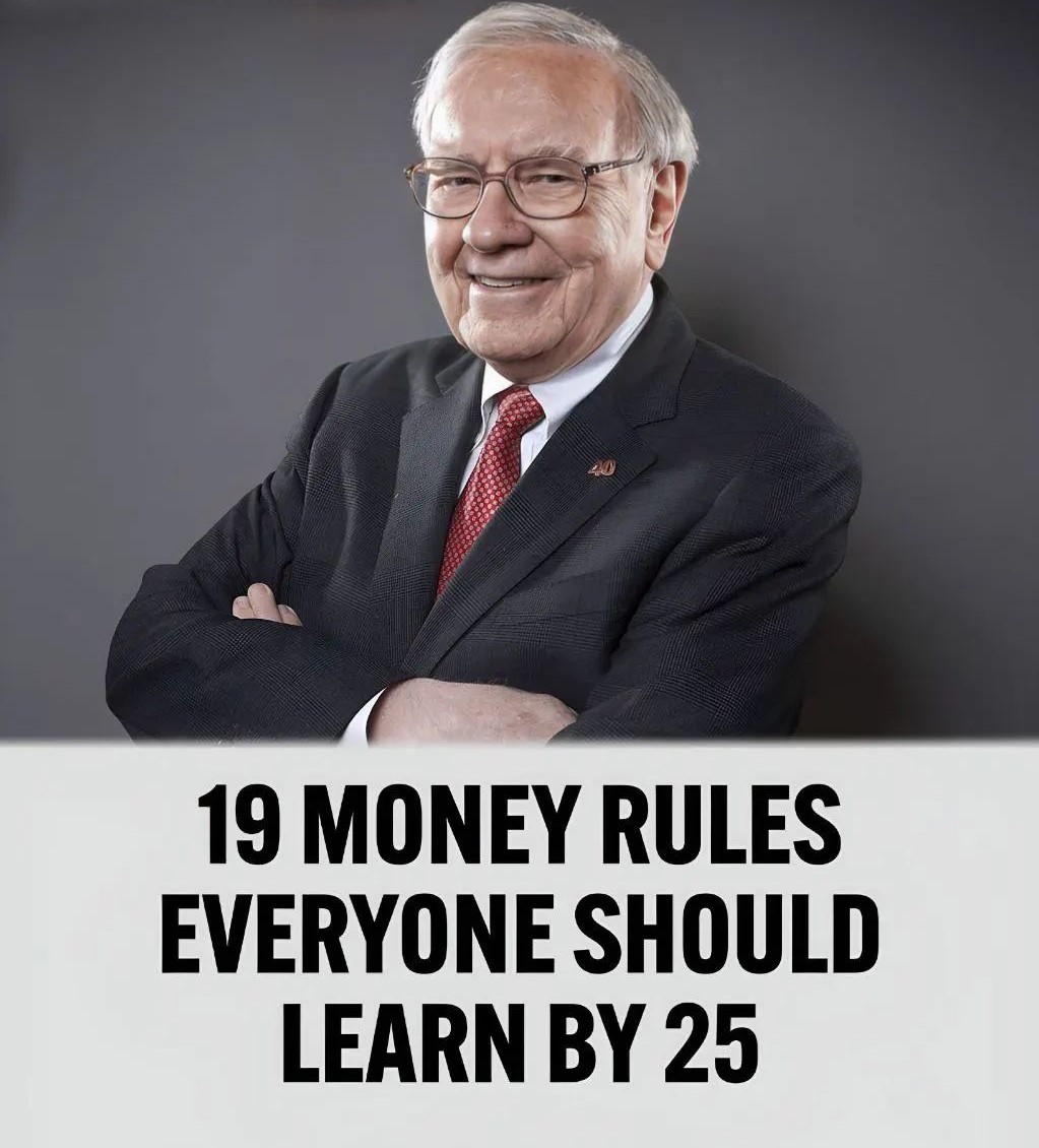 19 MONEY RULES EVERYONE SHOULD LEARN BY 25: - Thread from Self-Care ...
