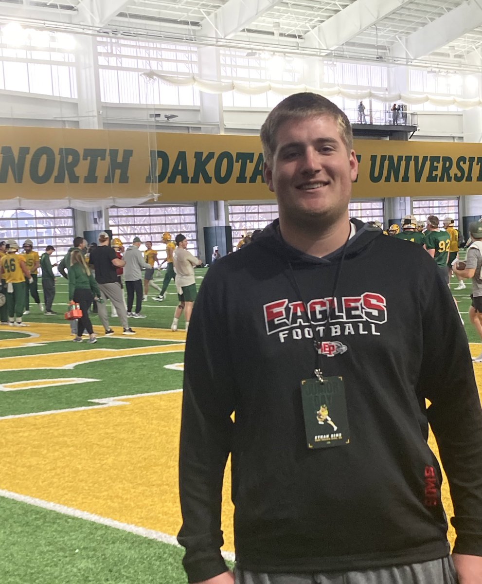 Ethan Sims on Twitter: "Thank you to the coaches and staff at @NDSUfootball for a great Junior ...