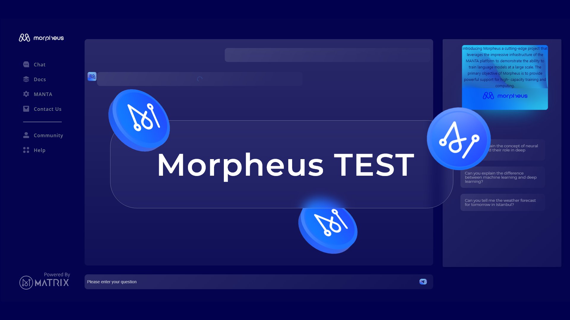 Matrix AI Network on Twitter: "🔹We are pleased to share with you that Morpheus, our #ChatGPT ...