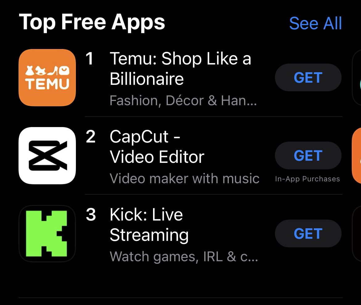 DramaAlert on Twitter: "Kick is currently #3 in the App Store for free apps. #DramaAlert"