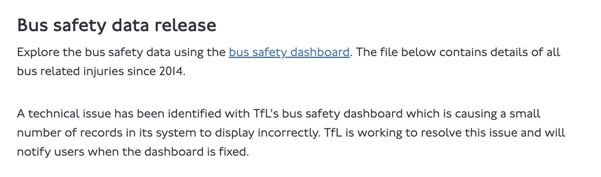 Politoons On Twitter Rt Comadad But If You Go To Tfl S Bus Safety Dashboard The Notice