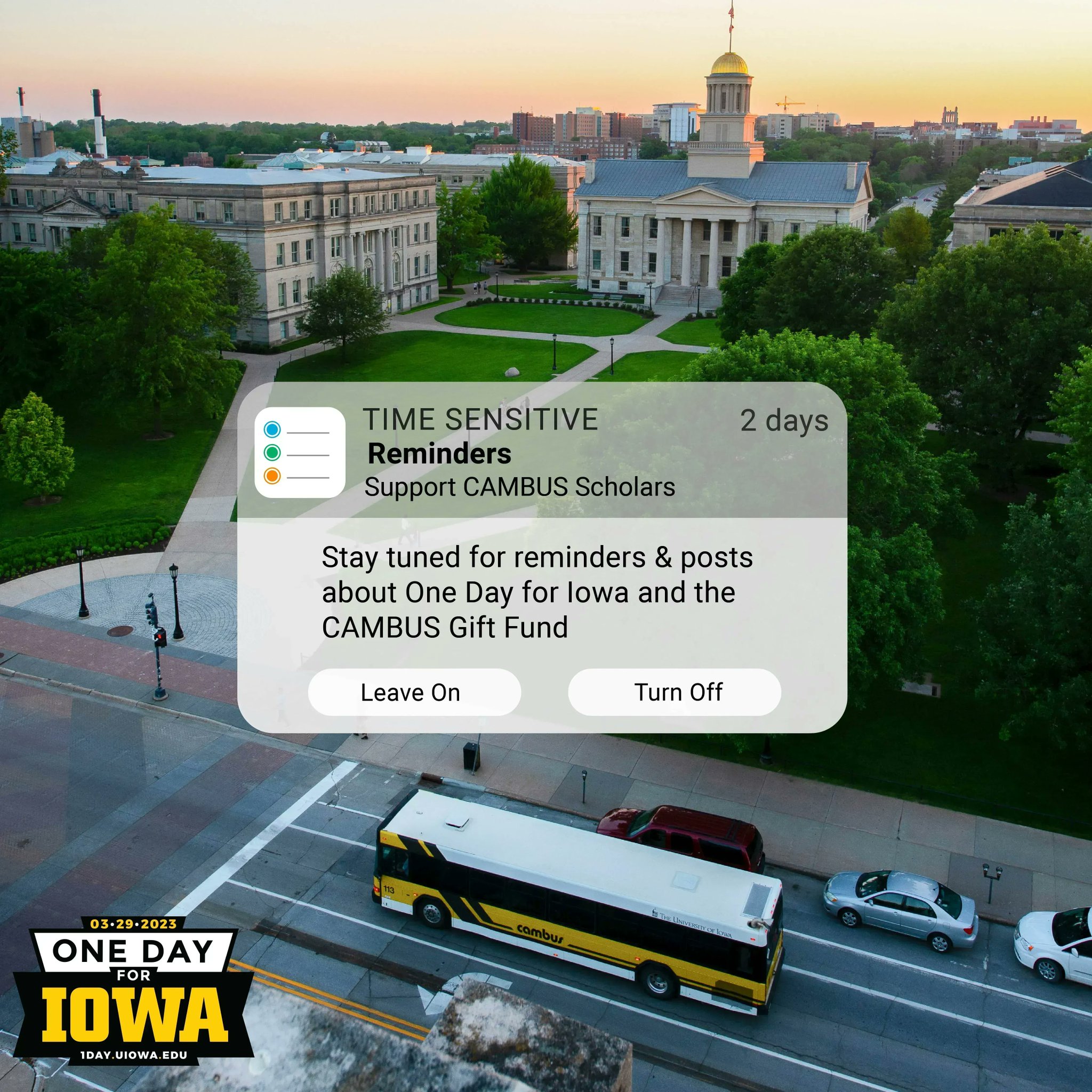 UIowa CAMBUS On Twitter Only 2 Days Until 1DayForIowa Show Your uiowa-cambus-on-twitter-only-2-days-until-1dayforiowa-show-your