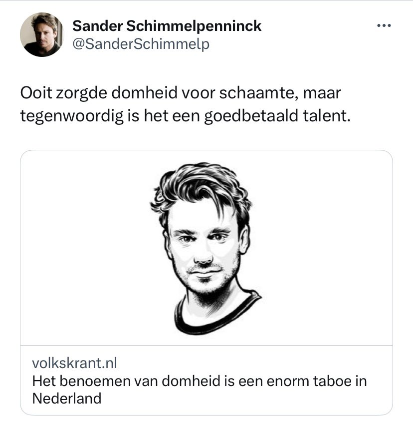 Jan B. Hommel on Twitter: "Laten we dat taboe dan snel doorbreken, Sander. Beste ...