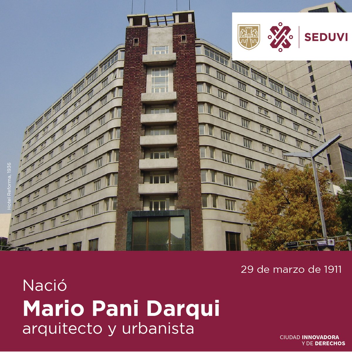 Seduvi CDMX on Twitter: "Natalicio de Mario Pani, arquitecto mexicano, fue uno de los ...