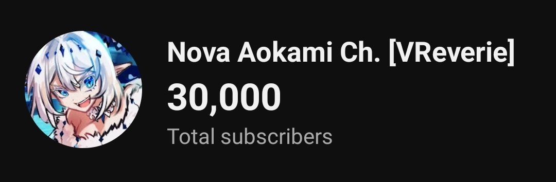 Nova Aokami 🐉【VREVERIE】 on Twitter: "We hit 30k Novakin!!!! It sucks it happened while I'm on ...